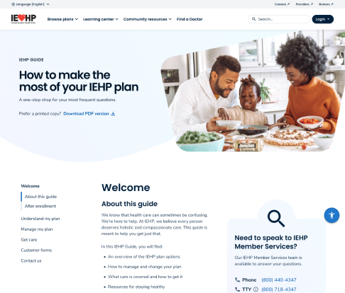 IEHP - Browse Plans